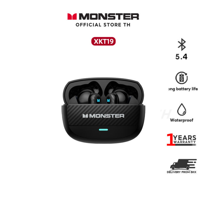 🔥สินค้าใหม่🔥 Monster XKT19 BT 5.4 หูฟังบลูทูธ หูฟังไร้สาย สเตอริโอ HIFI ...