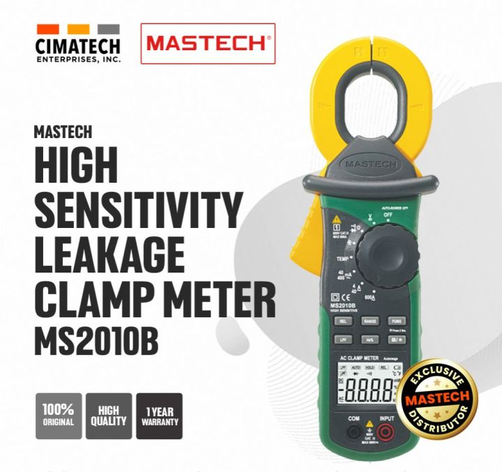 CIMATECH - Mastech MS2010B High Sensitivity Leakage Clamp Meter | Lazada PH