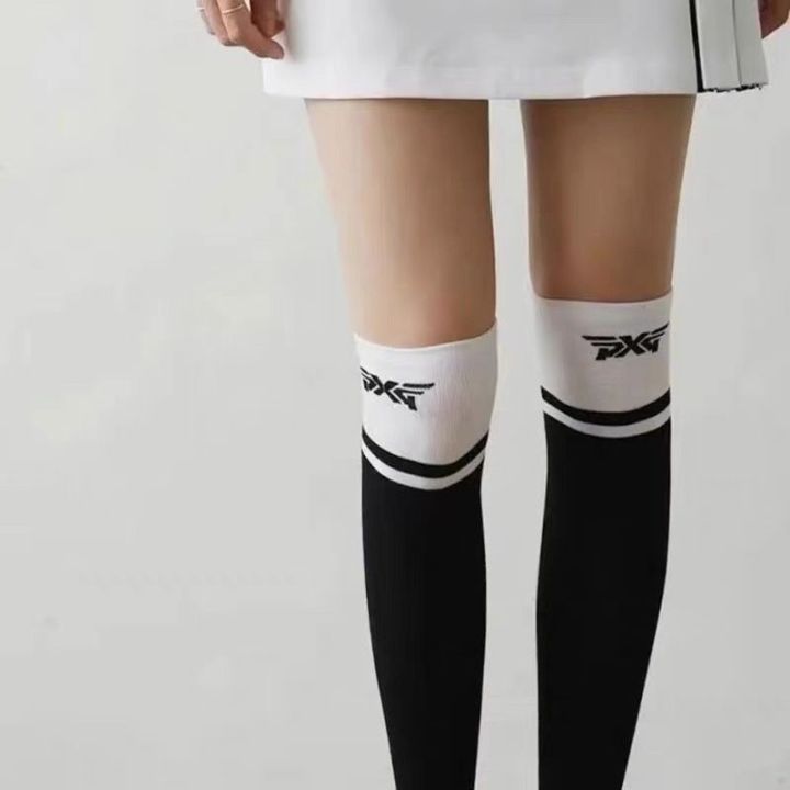 Golf Socks Women's over the Knee Stockings Cotton GOLF Outdoor Sports ...