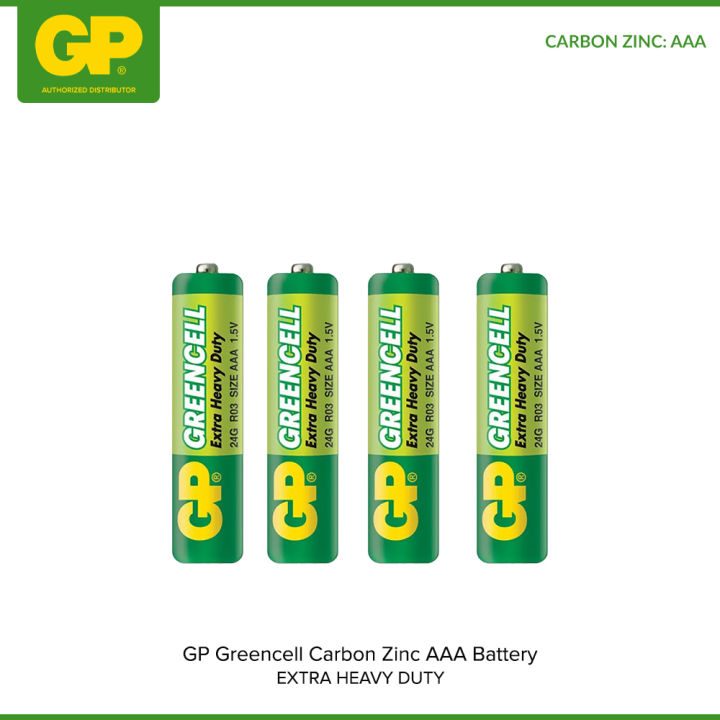 GP Greencell Carbon Zinc AAA Batteries Pack of 4 | Lazada PH