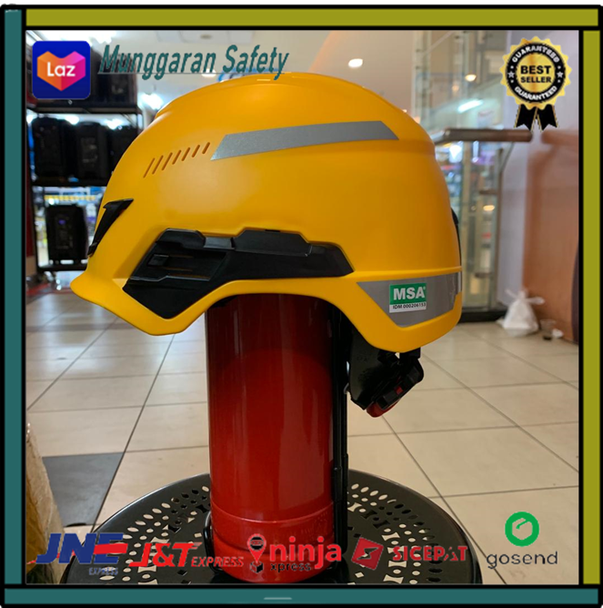 MSA V-Gard H1 Safety Helmet Climbing Trivent Fastrack Lokal Kuning ...