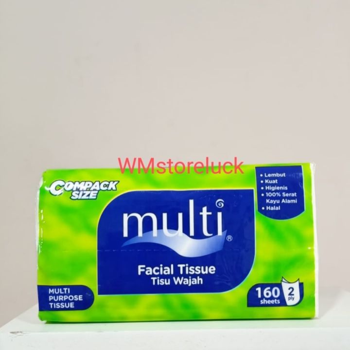 TISSUE MULTI COMPACK SIZE 160S/ Tisu multi hijau 160 sheet/tisu wajah ...