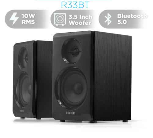 # EDIFIER R33BT - Active Computer Speakers with Bluetooth V5.0 # [BLACK ...