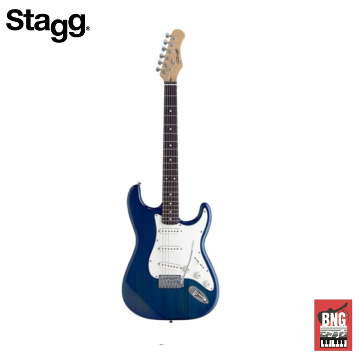 STAGG กีต้าร์ไฟฟ้า รุ่น S-300 สีน้ำเงิน Electric Guitar | Lazada.co.th