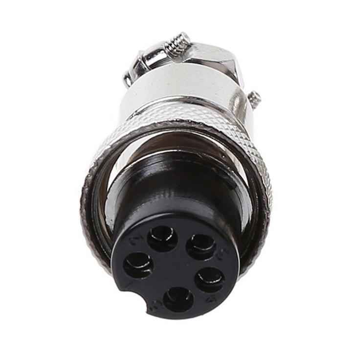GX16 Docking 5 Pin Female Circular Panel 16mm Metal Aviation Connector Butt Joint Aviation Plug ...