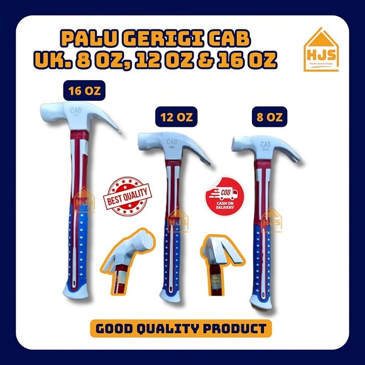 Palu kambing Magnet Gerigi 8 oz 12 oz 16 oz USA / Palu Tukang Gerigi ...