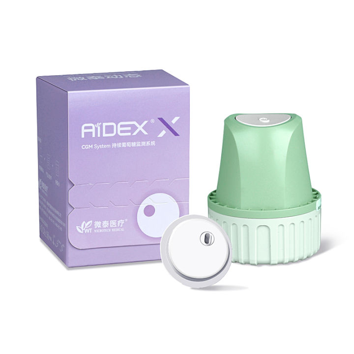 Aidex อุปกรณ์วัดระดับน้ำตาลในเลือด CGM ระบบการติดตามระดับน้ำตาลกลูโคสเบาหวานอย่างต่อเนื่อง ...