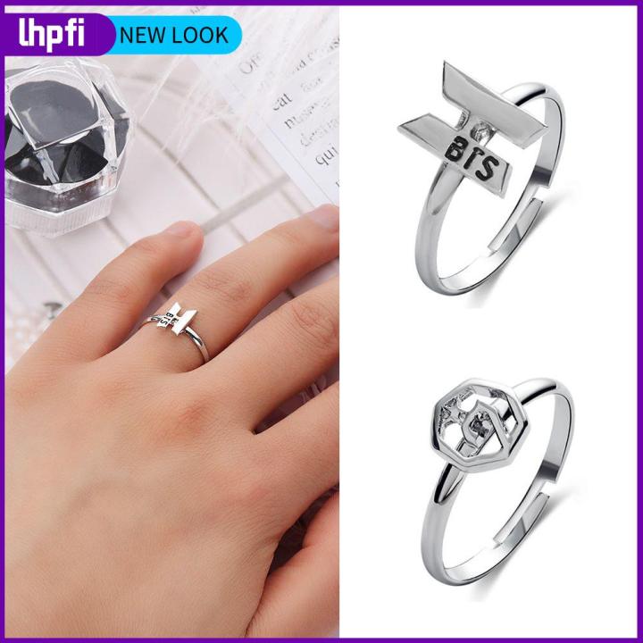 【COD&Ready Stock】New Fashion Women Girls Metal Ring Got7 Bangtan Boys ...