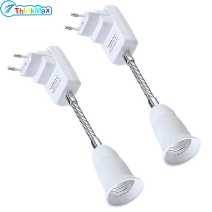 E27 Socket Adapter With On/Off Switch, Flexible Extension Lamp Bulb ...