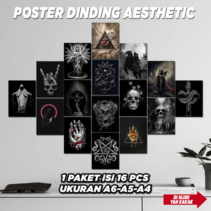 Poster Dinding Dark Posters Aesthetic (isi 16pcs) Ukuran A4 A5 A6 ... Poster Dinding Dark Posters Aesthetic (isi 16pcs) Ukuran A4 A5 A6 ...