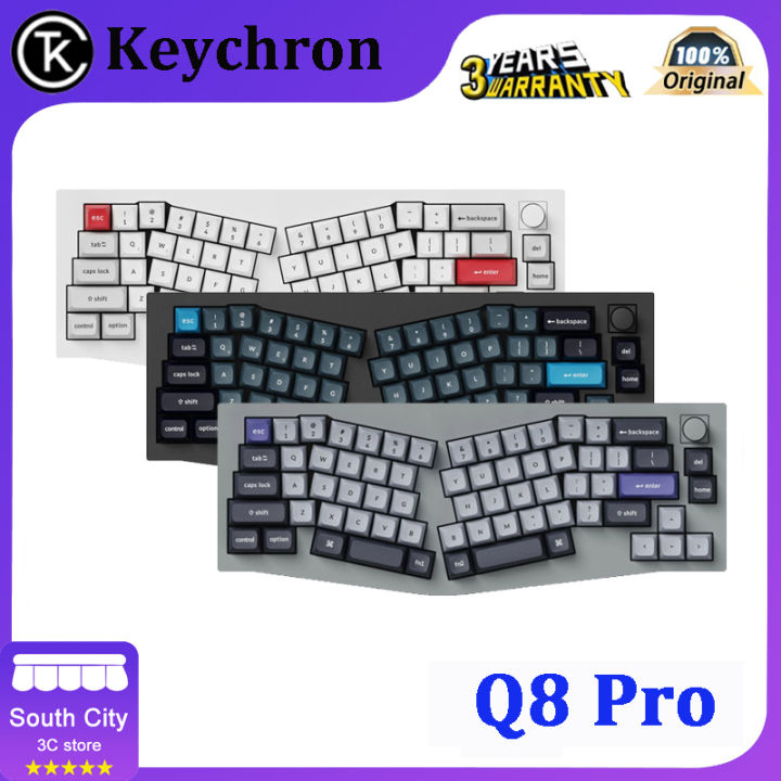 keychron Q8 Pro Bluetooth Dual-Mode Gasket Custom Mechanical keyboard 68 keys Alice Ergonomics ...