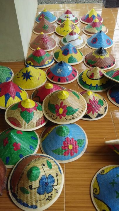 Topi Caping Petani Lukis, Bisa Request Motif | Lazada Indonesia