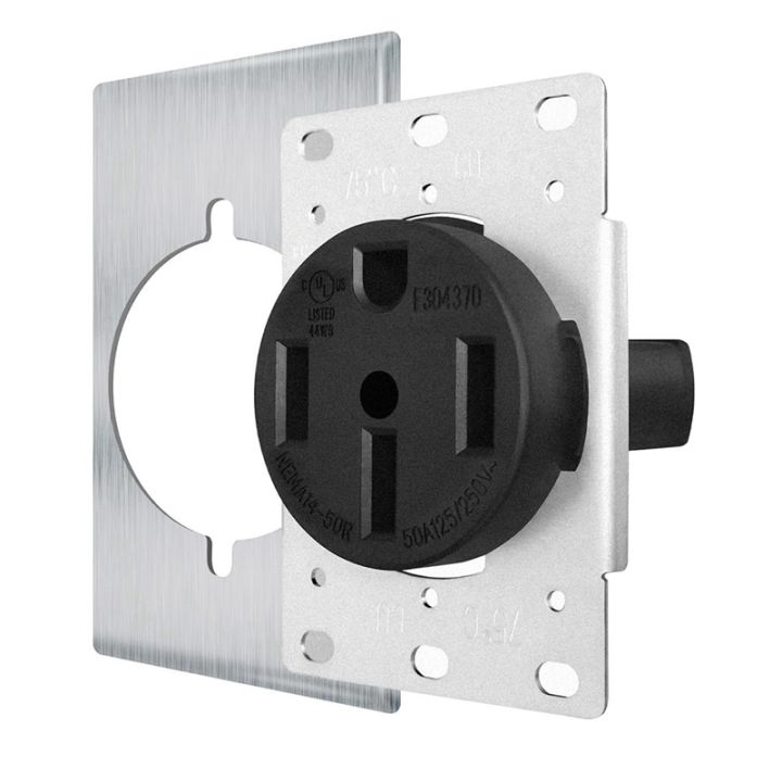 NEMA14-50 Outlet By Industrial Grade for Even , Metal+Plastic EV ...