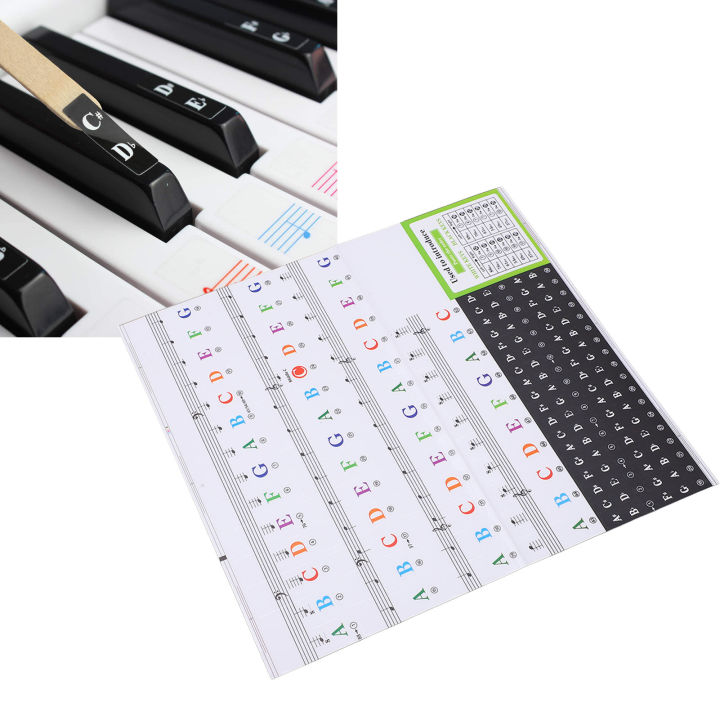 Piano Keyboard Sticker Easier Playing Electronic Piano Sticker for ...