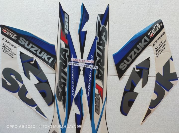 STRIPING STICKER SATRIA FU 2014/2015 BIRU PUTIH | Lazada Indonesia