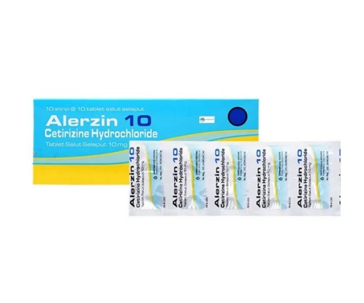 Alerzin 1 Strip 10 Tablet Obat Alergi Gatal, Biduran, Bersin-Bersin ...