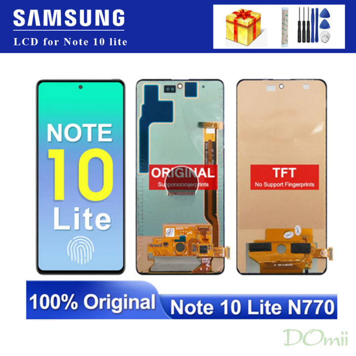 6.7 "ต้นฉบับสำหรับ Samsung Galaxy Note 10 Lite จอแสดงผล LCD Touch ...