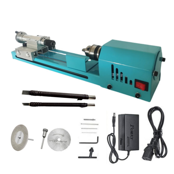 Mini Lathe Machine Woodturning Lathe Adjustable Rotary Buddha Pearl ...