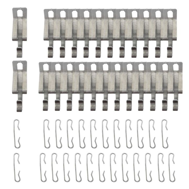50 PCS Heat Cable Roof Clips and Spacers Kit Silver Aluminum Roof Clips ...