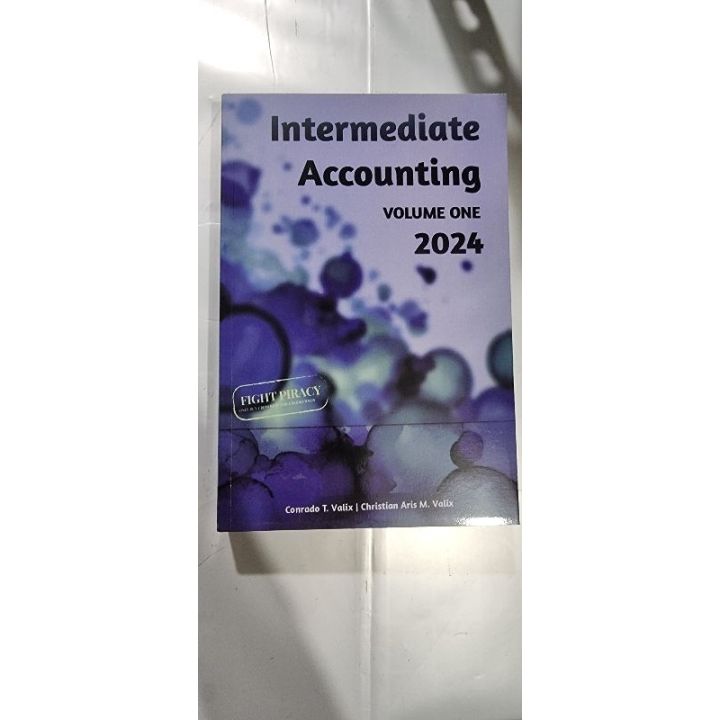 Intermediate Accounting Vol 1 Valix 2024 | Lazada PH Intermediate Accounting Vol 1 Valix 2024 | Lazada PH