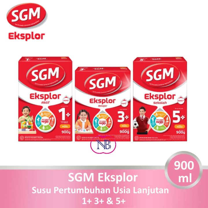 SGM Eksplor madu 1+, 3+, 5+ 900 g / Susu Pertumbuhan Anak | Lazada Indonesia
