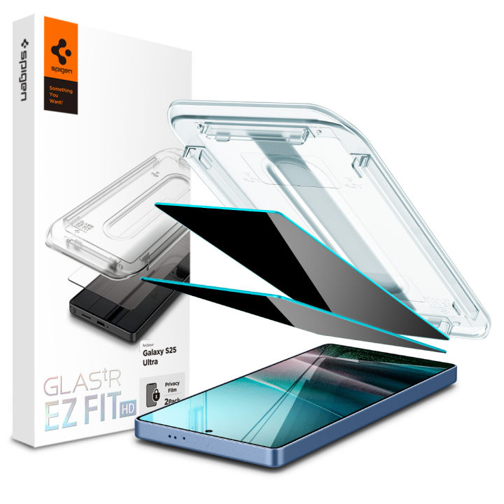 SPIGEN 2Pack Screen Protector for Galaxy S25 Series [Glas tR. EZ Fit HD ...