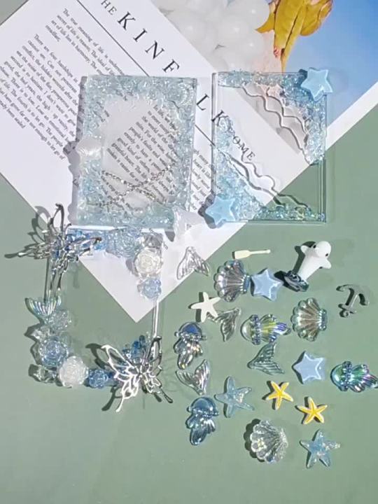 Bicai Ocean Fortune Bag เลื่อมปลาดาวแมงกะพรุนพายเรือ DIY อิฐการ์ดครีม ...