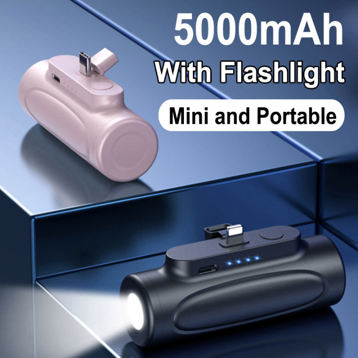 Mini power bank 5000mAh portable fast charging | Lazada