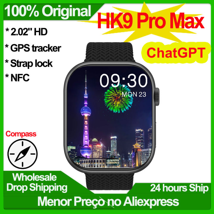 New HK9 PRO MAX Smart Watch Gen2 ChatGPT NFC Compass Series 9 ...