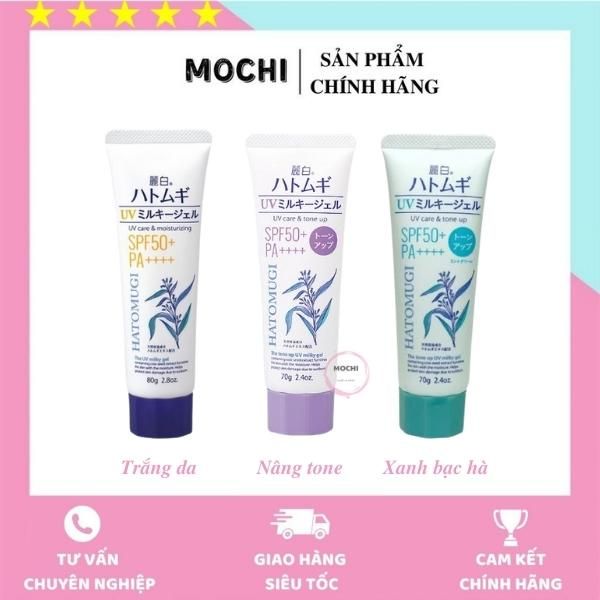 Kem Chống Nắng Hatomugi ý dĩ Uv Care & Moisturizing Spf50+ Pa++++ Dưỡng Ẩm Và Làm Sáng Da 80G ...