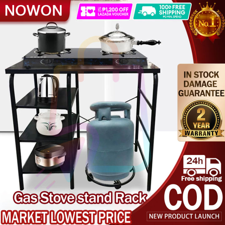 Gas Stove Stand Rack Kitchen Heavy Duty Organizer Stainless Gas Stove ...