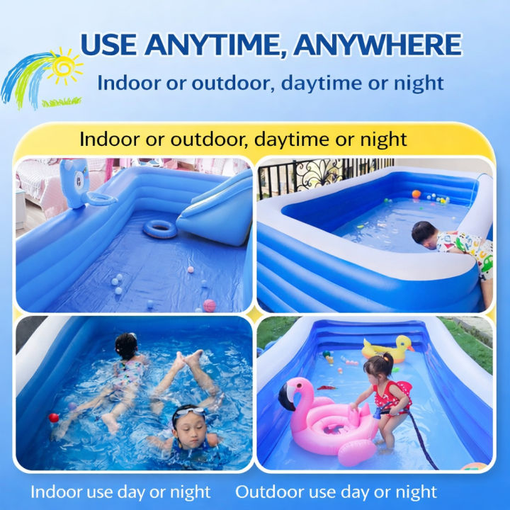 Inflatable Swimming Pool Kids Swimming Pool Baby Swimming Pool Family ...