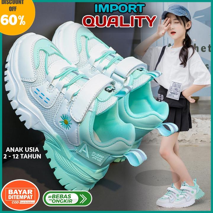 sepatu sneankers sneaker anak perempuan cewek laki balita umur usia 3 4 ...