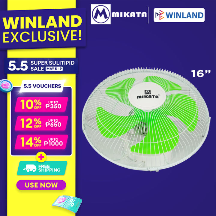 Mikata by Winland Lotus Series 16inch/405mm Ceiling Orbit Fan/Electric ...