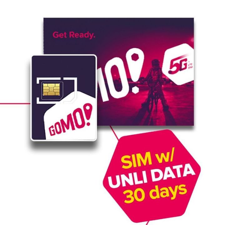 GLOBE GOMO SIM w UNLI DATA 30 DAYS (Sealed and LEGIT) (2G,3G,4G,5G) | Lazada PH