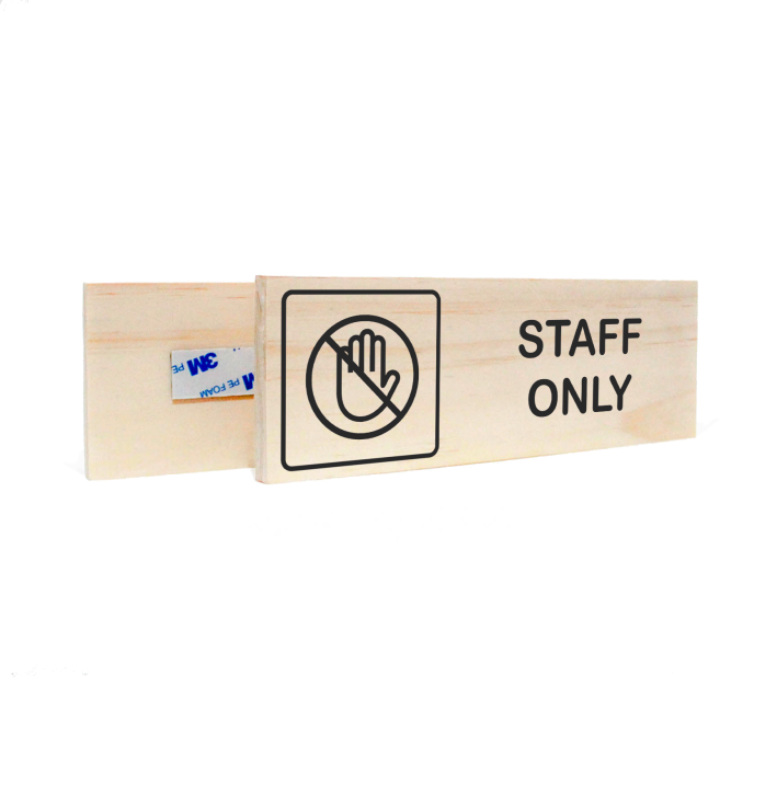 papan tanda staff only - staff only signage - employees only sign ...