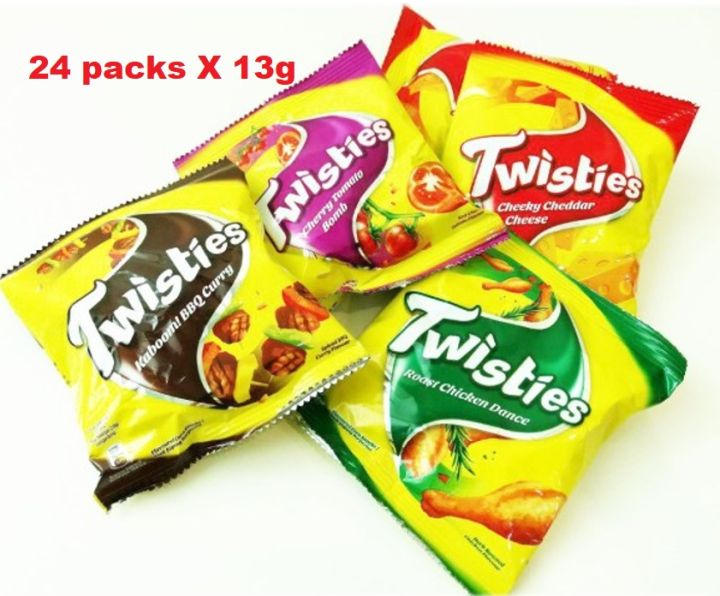 Twisties Corn (13g x 24 Packs) - BBQ Curry / Tomato / Cheese / Chicken ...