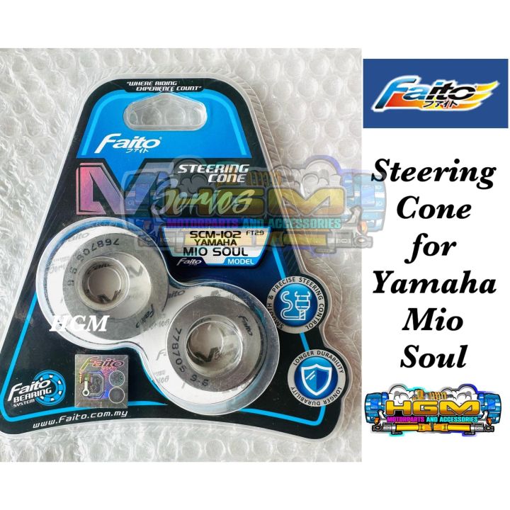 FAITO STEERING CONE | KNUCKLE BEARING FOR MIO SOUL I 125 | SNIPER | MIO ...