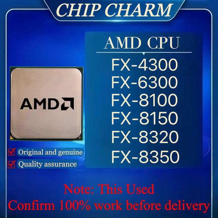 AMD FX 8100 8150 8350 8320 6300 4300 CPU eight core six core four core AM3+ APU processor ...