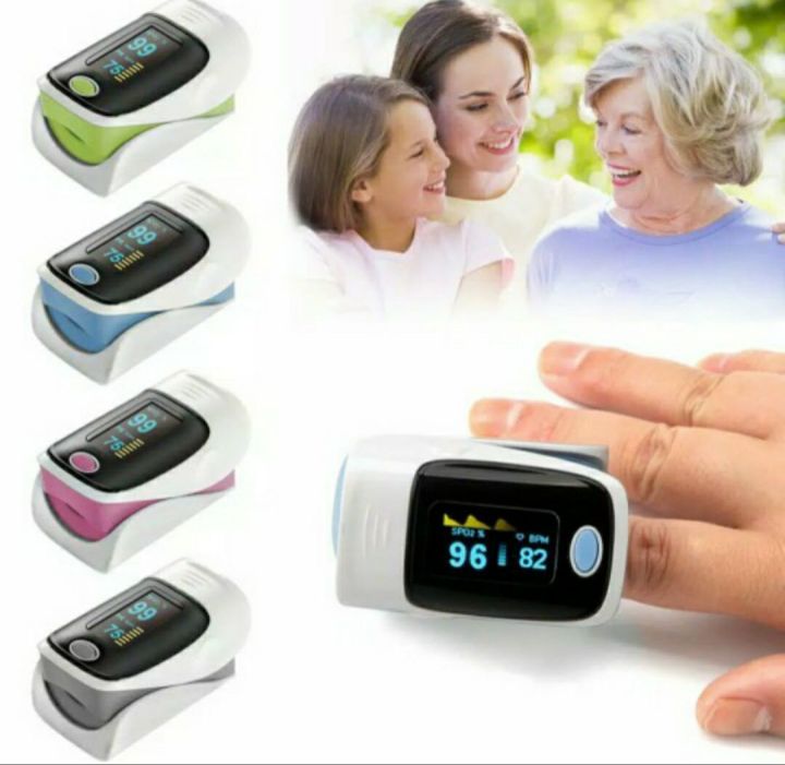 Pulse Oximeter Saturasi alat cek jetak jantung cek kadar oksigen darah ...