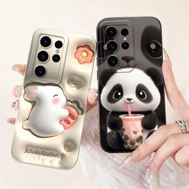 For Samsung Galaxy S25 Ultra 5G Cover Liquid Soft Silicone luxury Cute ...