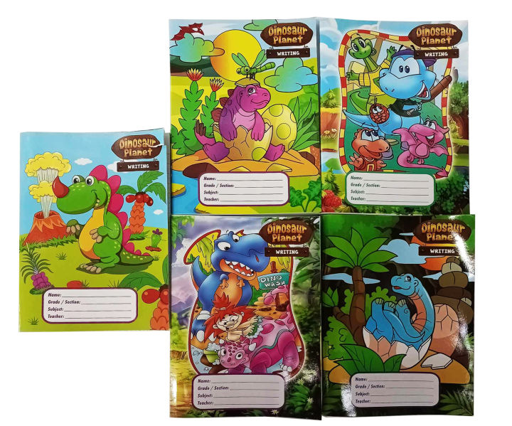 ADV Writing Notebook Dino assorted design red and blue lines | Lazada PH