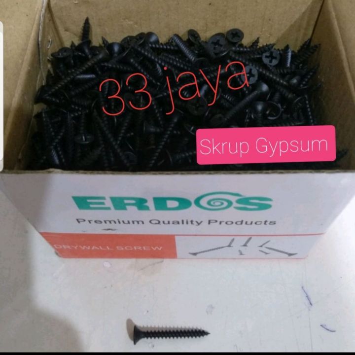 Skrup Gypsun / Drywall Screw 6x1 1/4" 3 cm | Lazada Indonesia