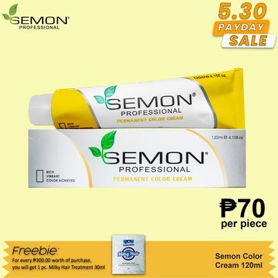 Semon Color Cream 120ml 5/0 Light Brown | Lazada PH