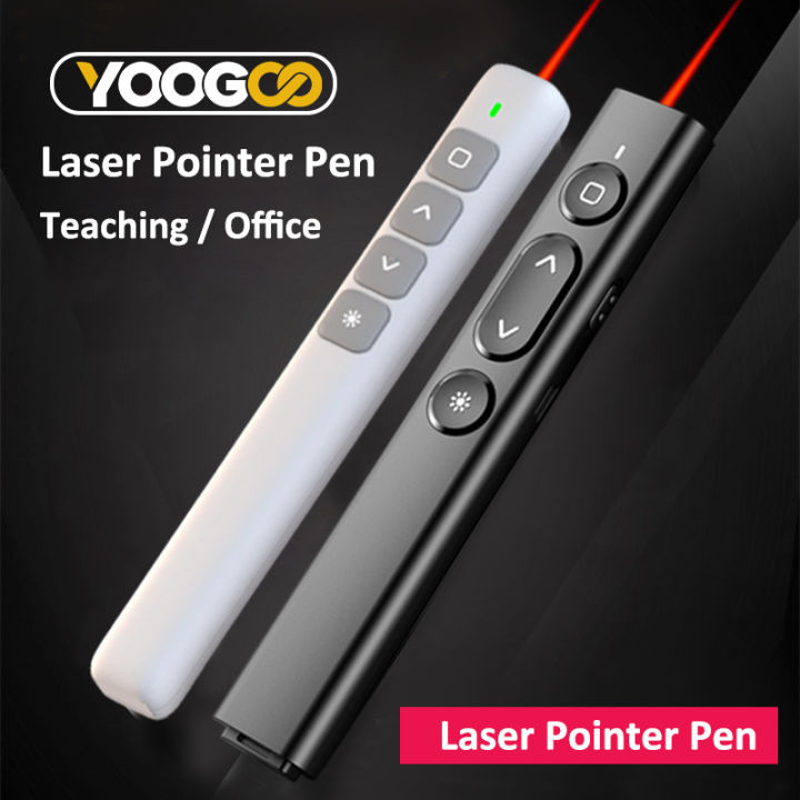 YOOGOO Rechargeable Presentation Laser Pointer Presenter Wireless Laser ...