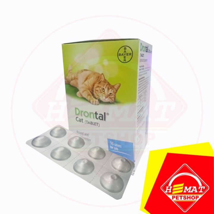 Drontal Cat 1 Tablet / Obat Cacing Kucing / Tablet | Lazada Indonesia