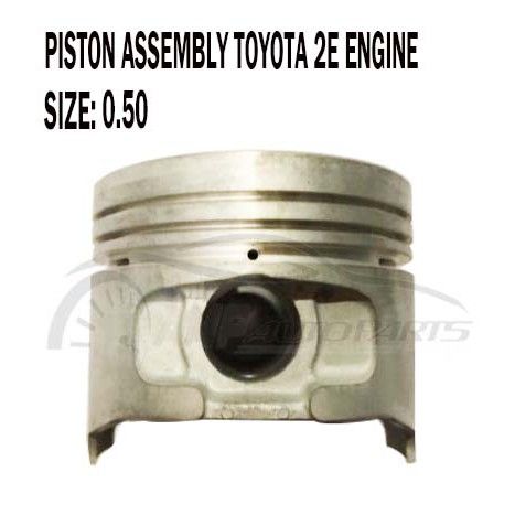 PISTON ASSEMBLY FOR TOYOTA 2E ENGINE (0.50) | Lazada PH