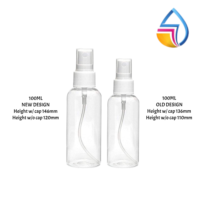 1000pcs 100ml Spray Bottle Transparent PETE - CPC | Lazada PH