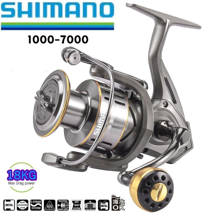 SHIMANO Spinning Reel Ultralight Metal Spool Fishing Lightweight Tackle ...