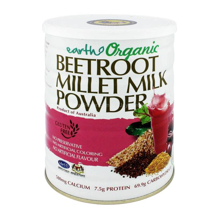 [EXP 3/2025] Earth Organic Beetroot Millet Milk, 900G | Lazada